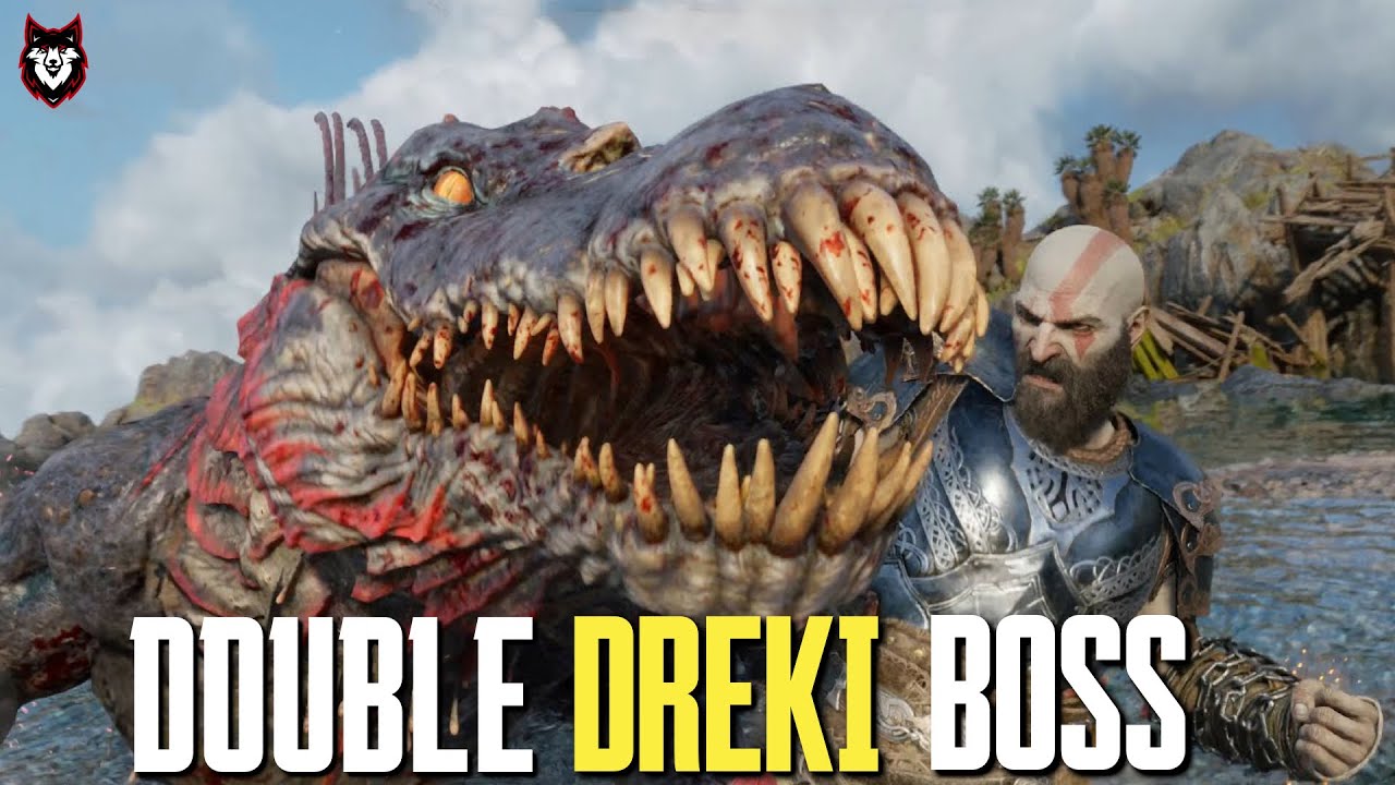 God of War Ragnarök DOUBLE DREKI BOSS Fight 4K - YouTube