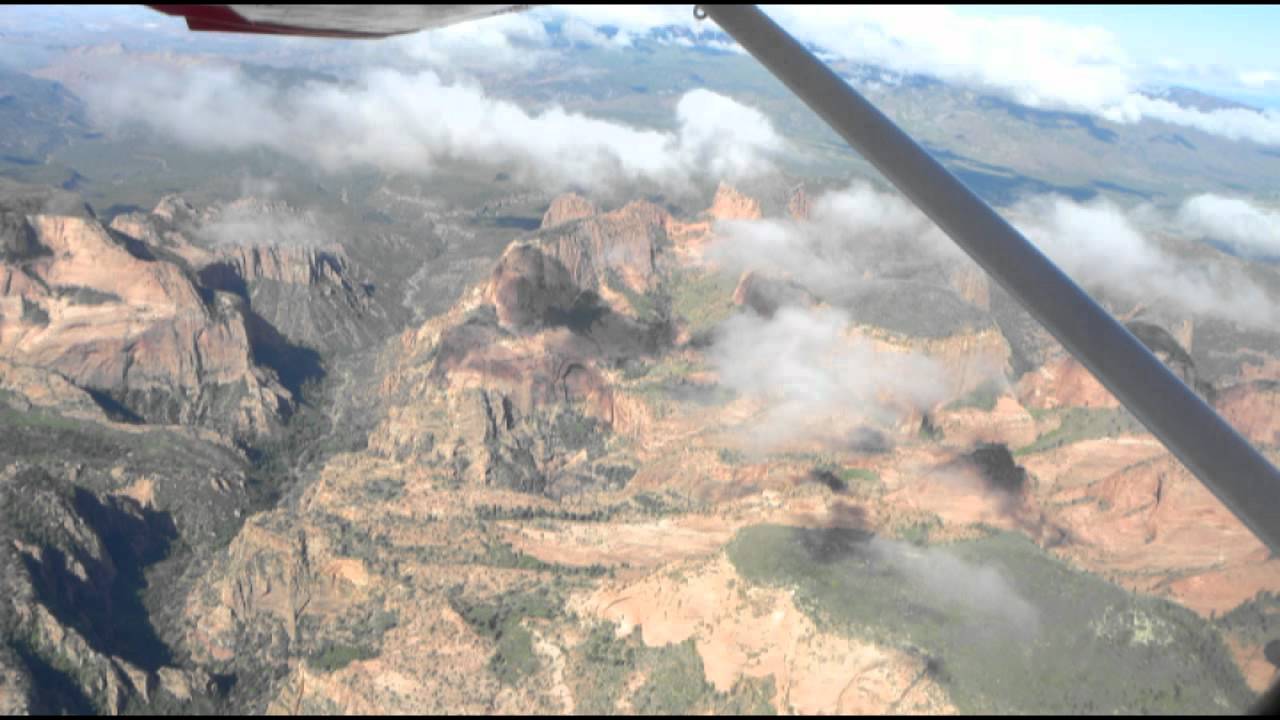 Flying Over Zion National Park - YouTube