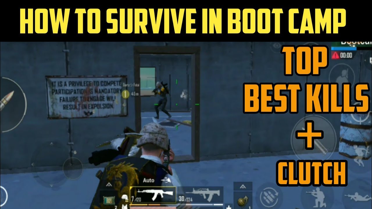 HOW TO SURVIVE IN BOOT CAMP | TOP BEST KILLS + CLUTCH | PUBG MOBILE ...