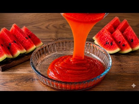 😱 Sadece 3 Malzeme ile Karpuzdan İnanılmaz Bir Yaz Tatlısı! 10 Dakikada Hazır