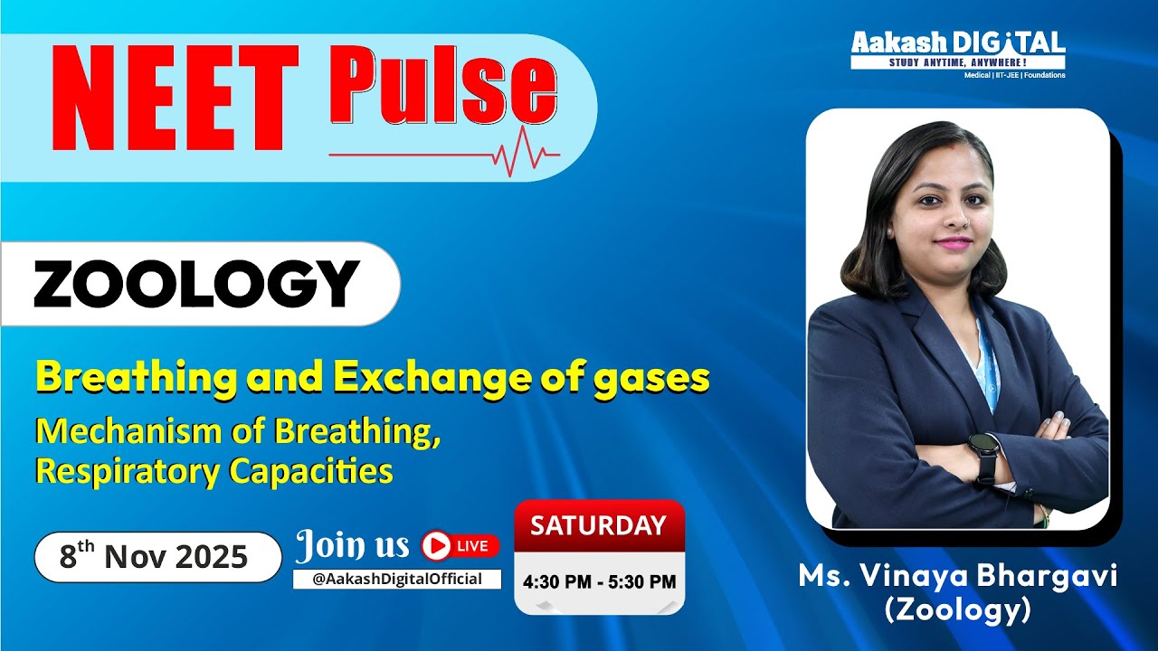 NEET Pulse | Breathing and Exchange of Gases | Mechanism of Breathing ...