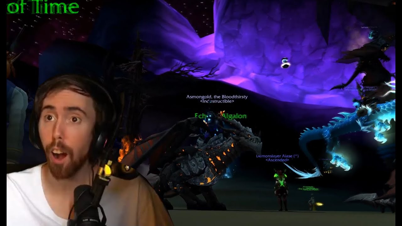 Asmongold gets Deathwing mount "Obsidian Worldbreaker" - YouTube