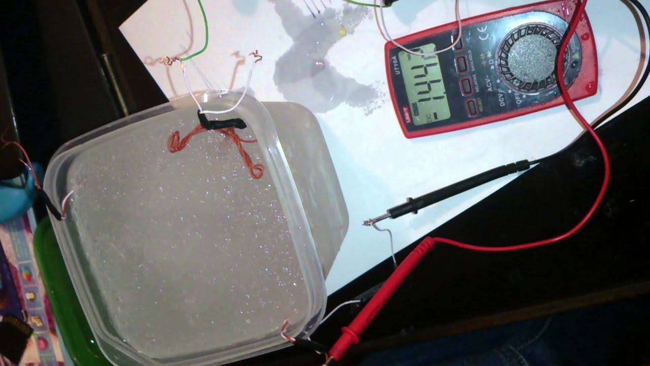 Ice Cube Transistor - Salt Water as a Semiconductor - YouTube