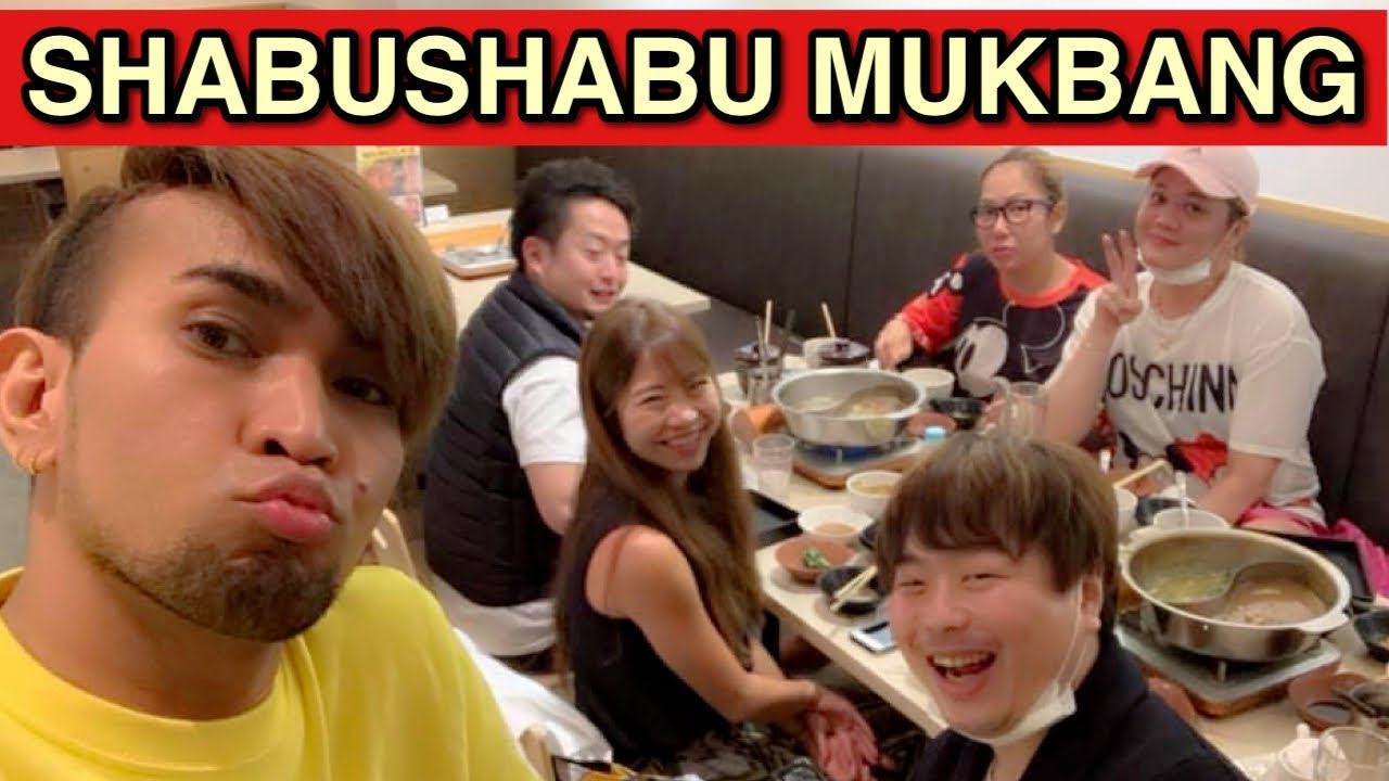 Shabu Shabu Mukbang with NewHalf and Japanese Friends | Terrace de ...