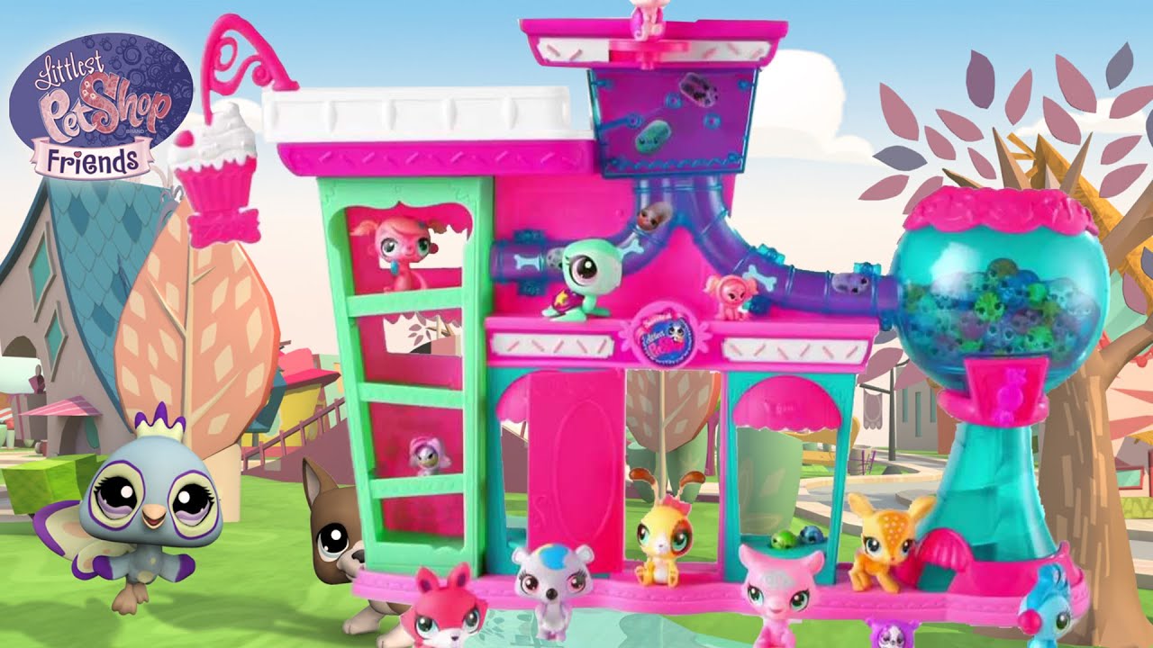 Unboxing Littlest Pet Shop LPS Sweet Delights Sweet Shoppe Playset with ...