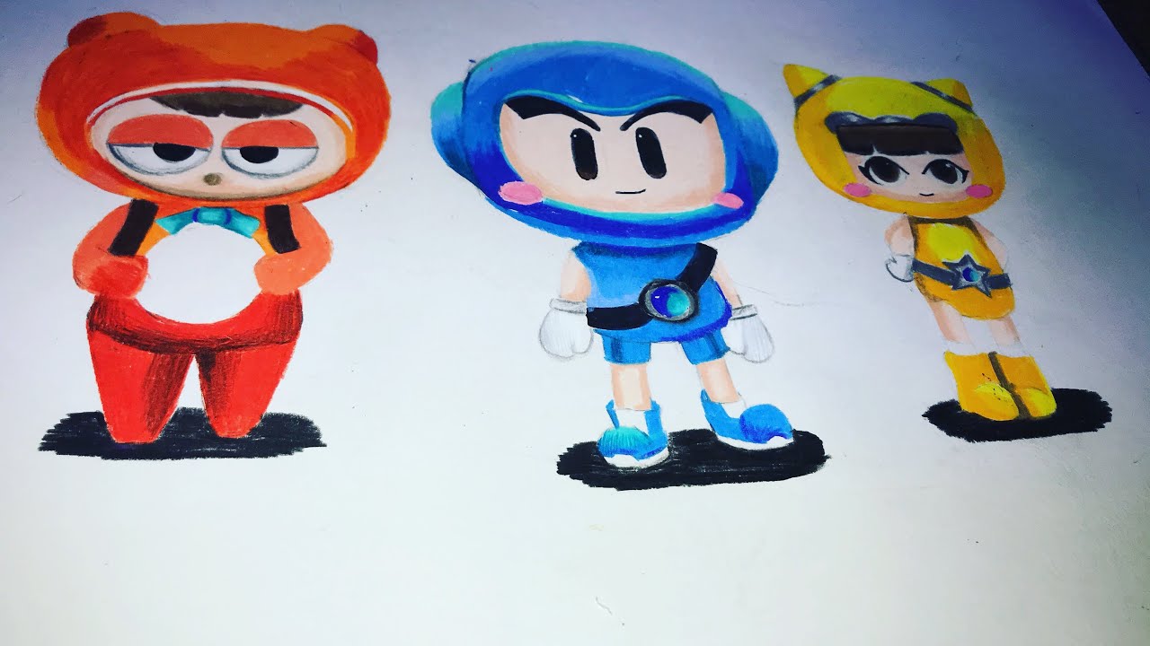 카트라이더 배찌 그리기.Drawing kartrider Bazzi. - YouTube