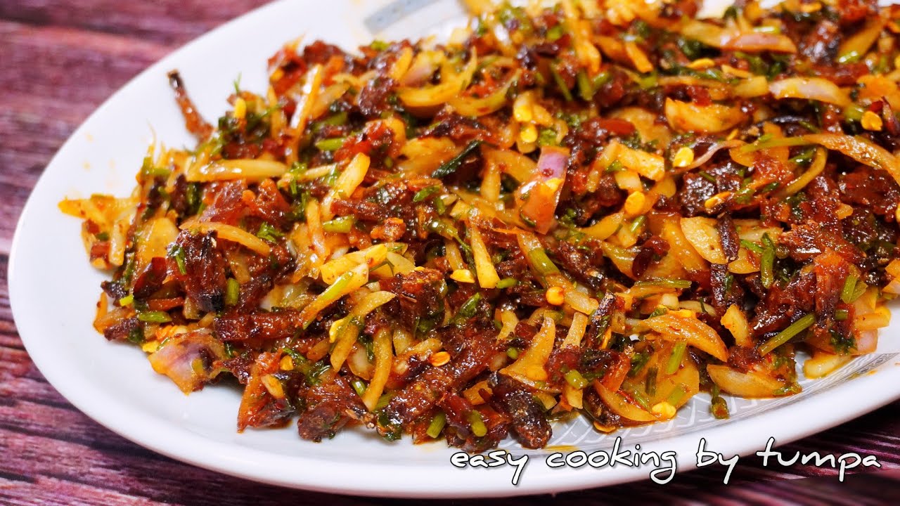 কক্সবাজার স্টাইলে ছুরি শুটকি ভর্তা | churi shutki vorta recipe | Tumpa ...
