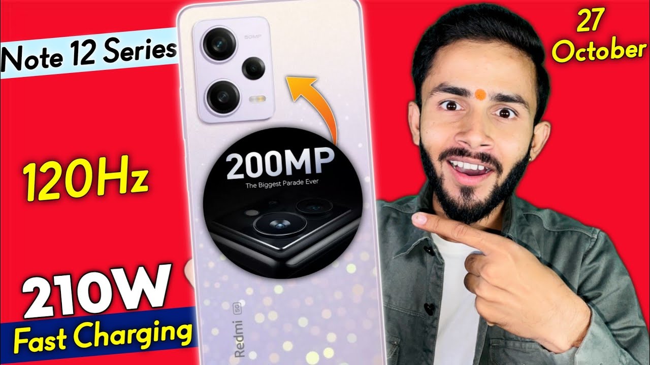 Redmi Note 12 Series Hand On ! 200MP Camera📸, 210W Fast Charg⚡& More ...
