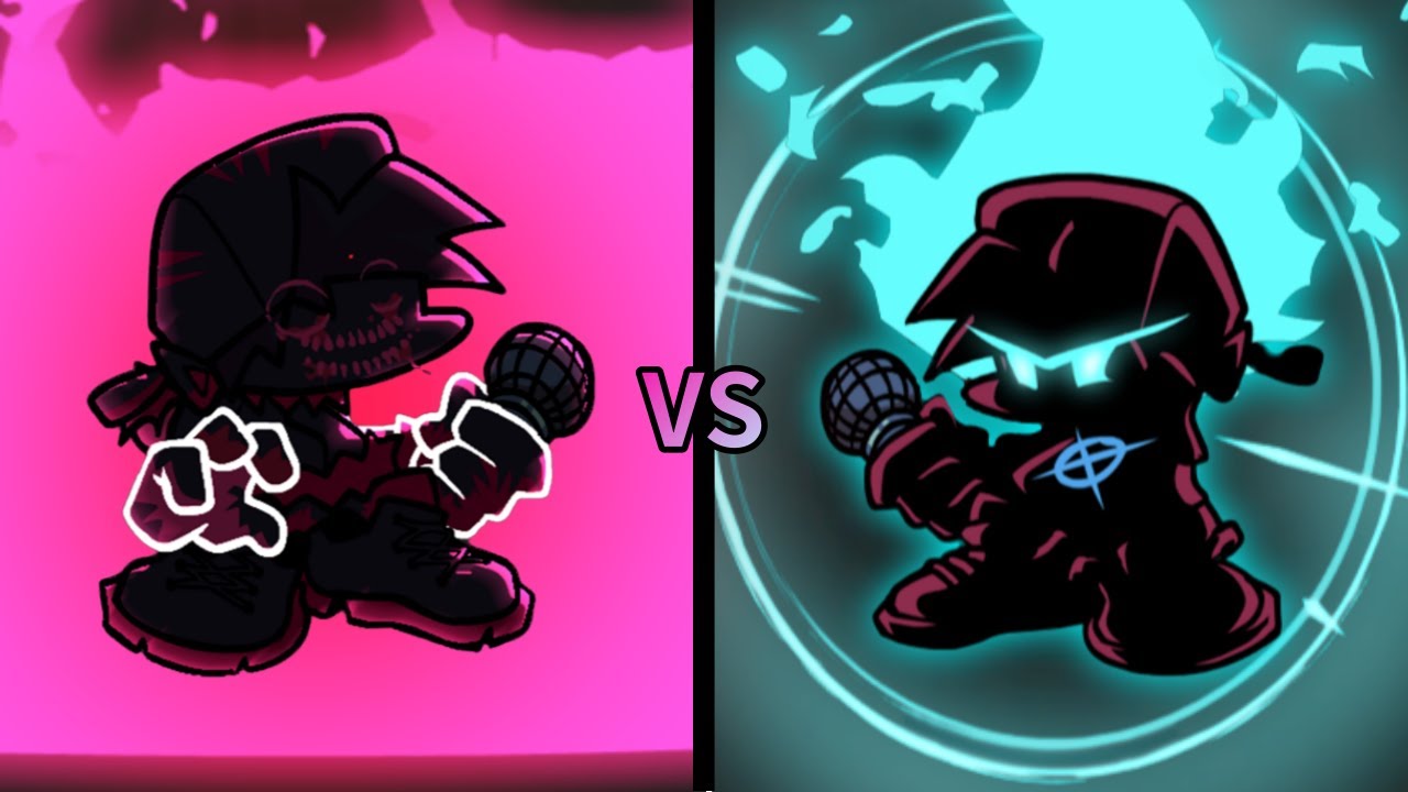 프나펑 이블 보프 VS 나이트메어 보프 / FNF - EVIL BF VS Nightmare BF - YouTube