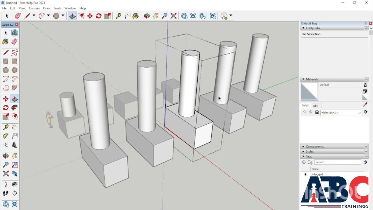 Topic 14 & 15 Group & Components ( Advanced ) Dynamic components !!Sketchup!! - YouTube
