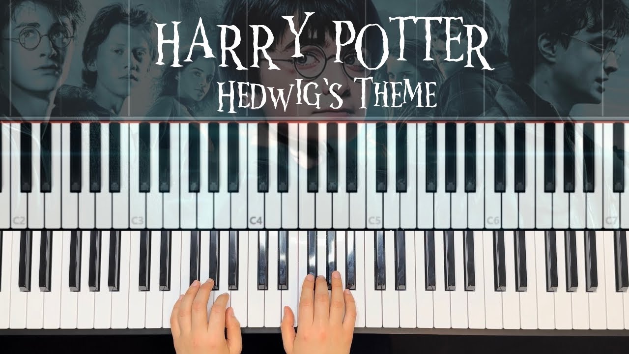 Hedwig's Theme - Harry Potter / Easy Piano Tutorial / Beginner Piano ...