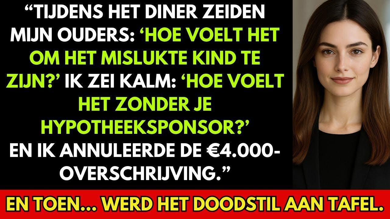 TIJDENS HET DINER ZEIDEN MIJN OUDERS: ‘HOE VOELT HET OM NUTTELOOS TE ...