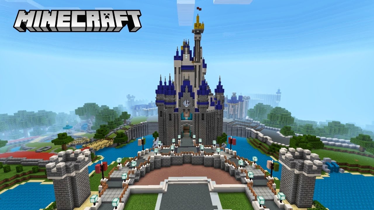 Cinderella Castle Minecraft | Tokyo castle disney | Biggest Disney ...