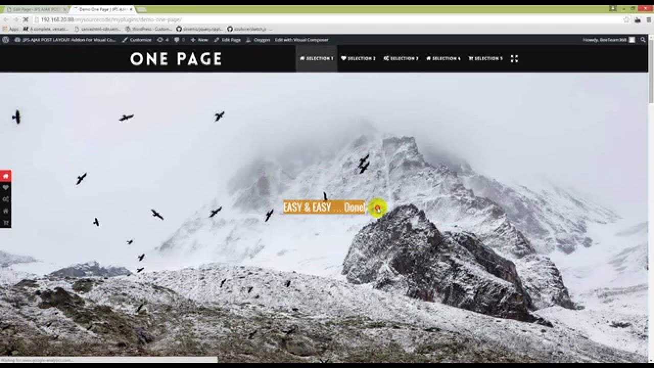 Sample Config Smart One Page Navigation - YouTube