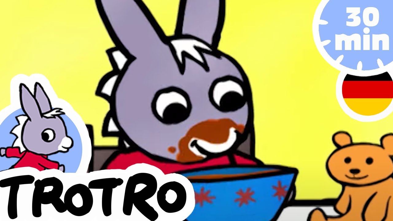 🚿 Trotro wäscht Teddy!🚿 - Cartoon für Baby - YouTube