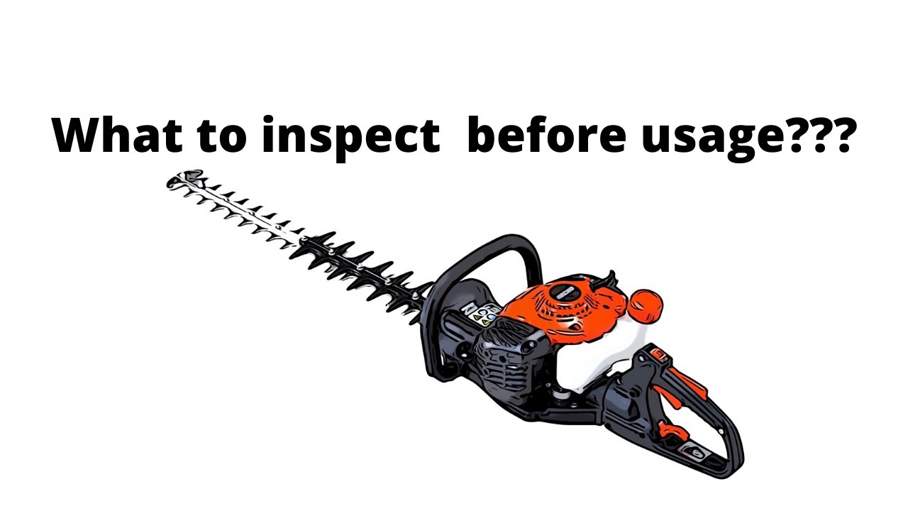 What to do/inspect before using your hedge trimmer? - YouTube