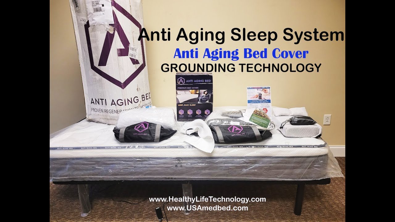 Anti Aging Bed Grounding Bed Cover Sheet "SLEEP BETTER" System - YouTube