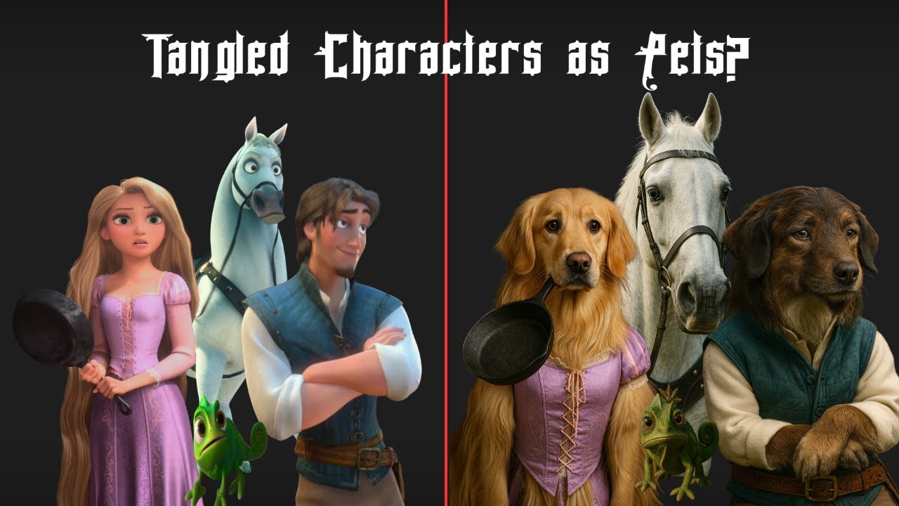 What If Tangled Characters Were Real-Life Pets? | AI Animal ...