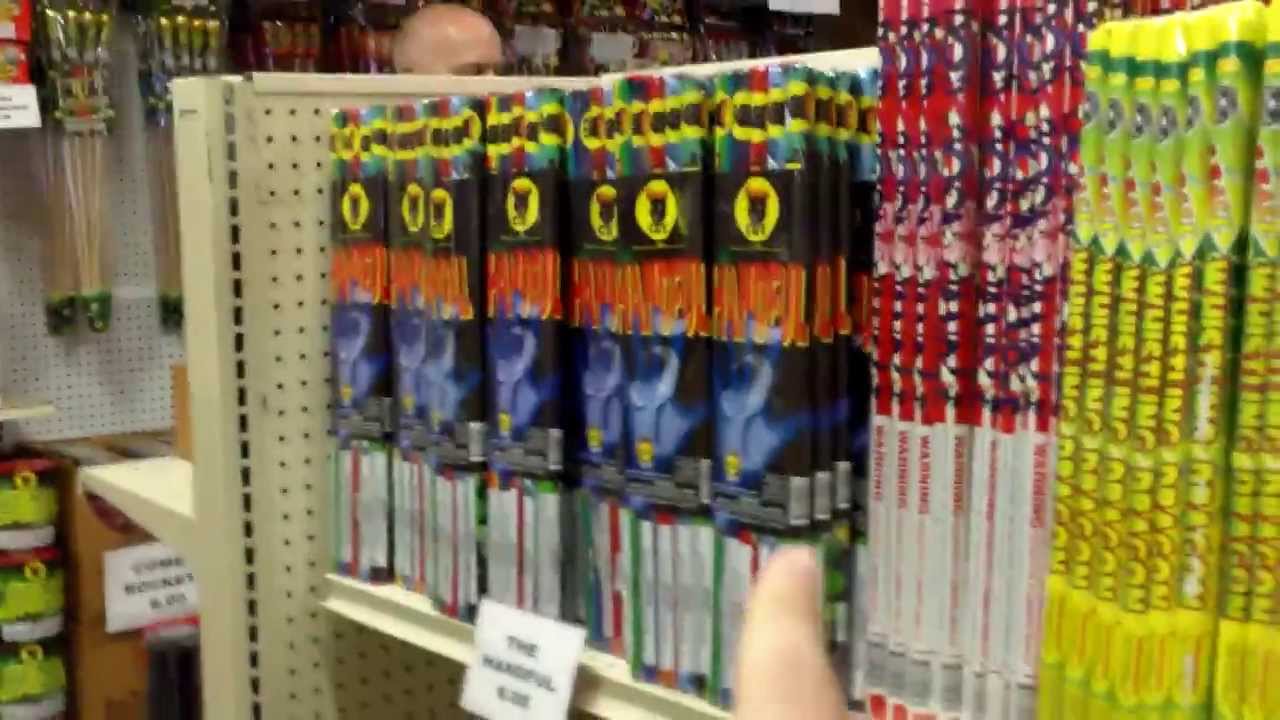 Firework Shopping/Tour of Firework Firework Outlet Part 1 - YouTube