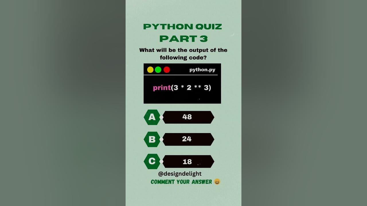 Test Your Python Knowledge Python Quiz Part 3 Comment Your Answer π Quiz Challenge Youtube