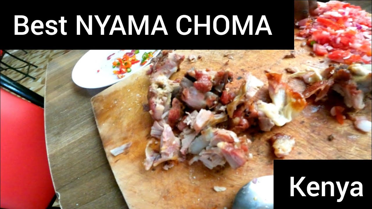 Eating NYAMA CHOMA most appetizing food in Kenya kenmacharia - YouTube