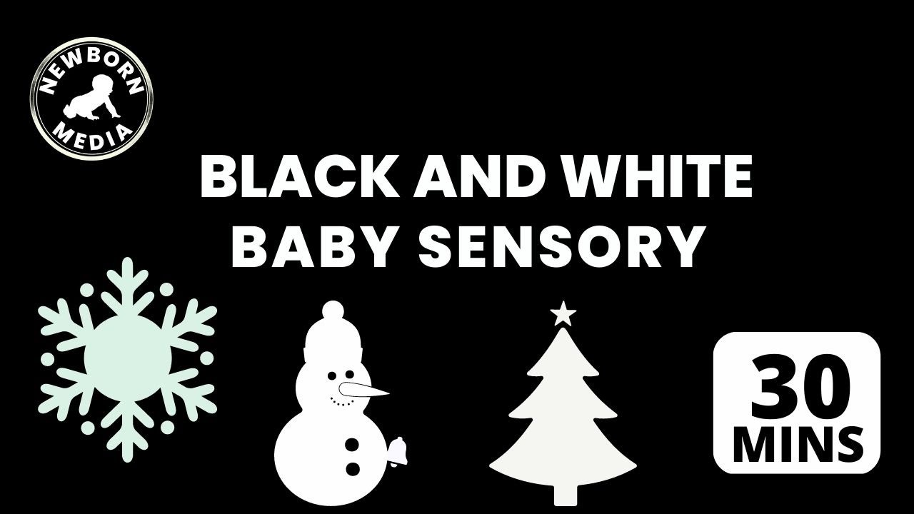 Black and White Baby Sensory | High Contrast Stimulation Video | With ...