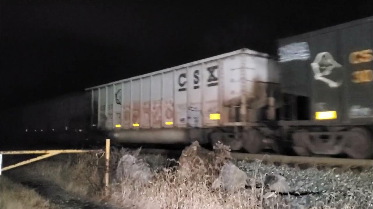 CSX Long Loaded Coal train with a Yn2 @ Mt Airy Jct 12/7/24 - YouTube