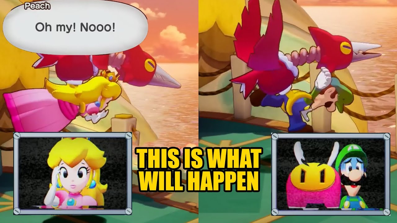What Happens If Peach Gets Kidnapped vs Luigi Gets Kidnapped Mario ...