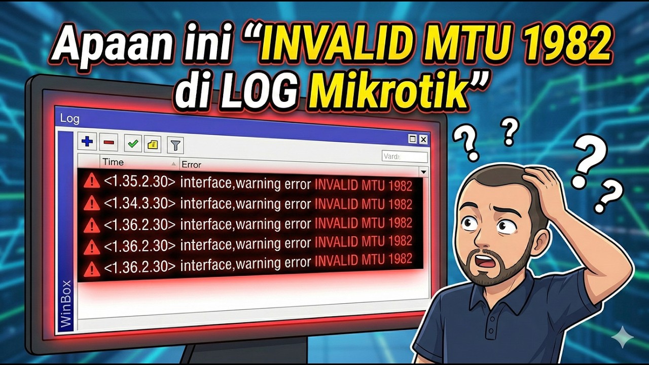 ADA INVALID MTU 1982 di LOG Mikrotik | Kenapa Bisa Begitu ? Tutorial ...