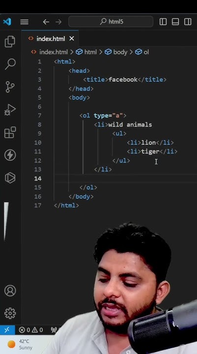 Html 15 Days Challenge Day 3 Html Nested List Html Css Htmlcss Htmltutorial