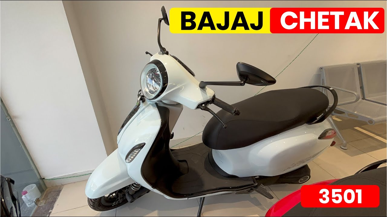 Bajaj Chetak 3501 2025 New Model | Bajaj Chetak White Colour - YouTube