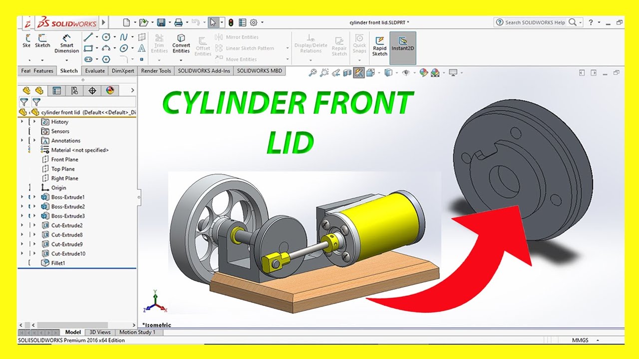 HOW TO MAKE CYLINDER FRONT LID IN SOLIDWORKS STEAM ENGINE YouTube how-to-make-cylinder-front-lid-in-solidworks-steam-engine-youtube