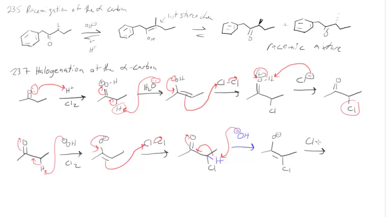 Ch 23 Carbonyl Alpha Substitution 4 - Enolates with Electrophiles - YouTube