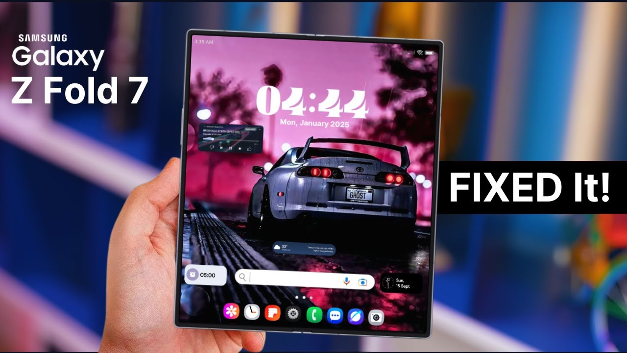 Samsung Galaxy Z Fold 7 - The Crease is Almost INVISIBLE! - YouTube