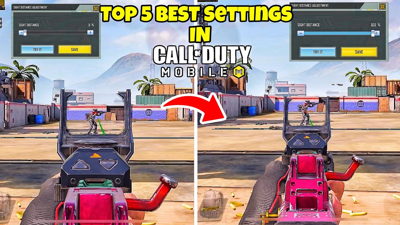 TOP 5 BEST SETTINGS in CODM BATTLE ROYALE | CODM BR SETTINGS - YouTube