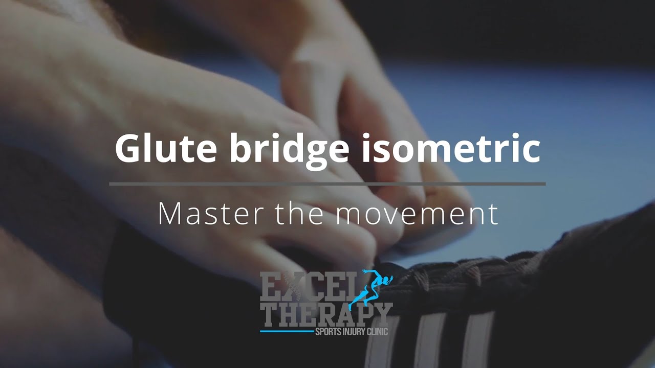 Glute bridge with isometric hold for low back and sciatica pain relief ...