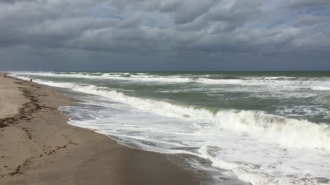 Choppy Beach Waves Slow Mo - YouTube