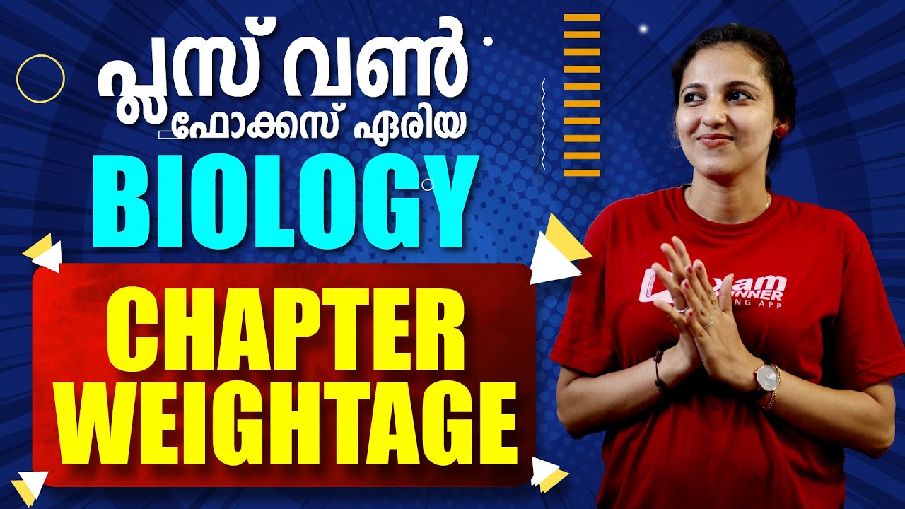 Chapter Weightage | Biology Plus One Focus Area | Plus One Exams 2021 ...