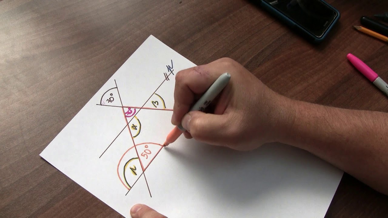 Uhly -susedné, vrcholové, striedavé, súhlasné - príklad č. 5 - YouTube