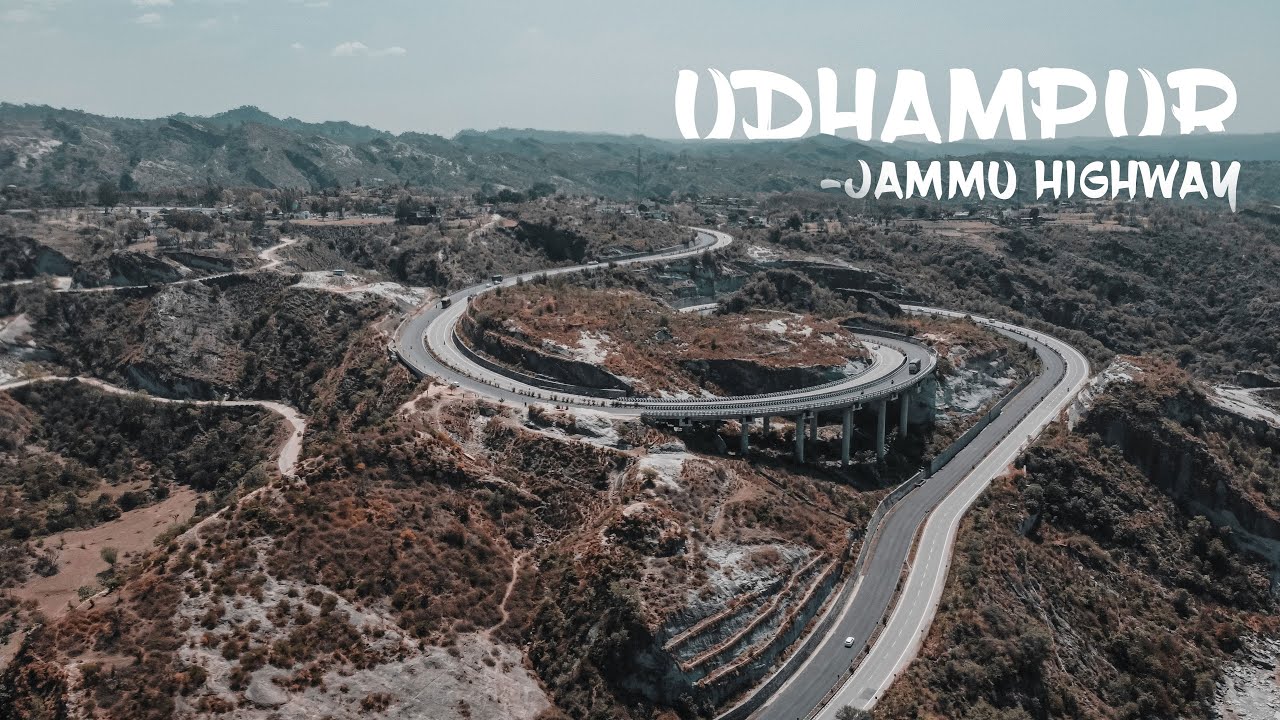 Aerial view OF Jammu–Udhampur highway || #Jammu & #Kashmir || 4k - YouTube