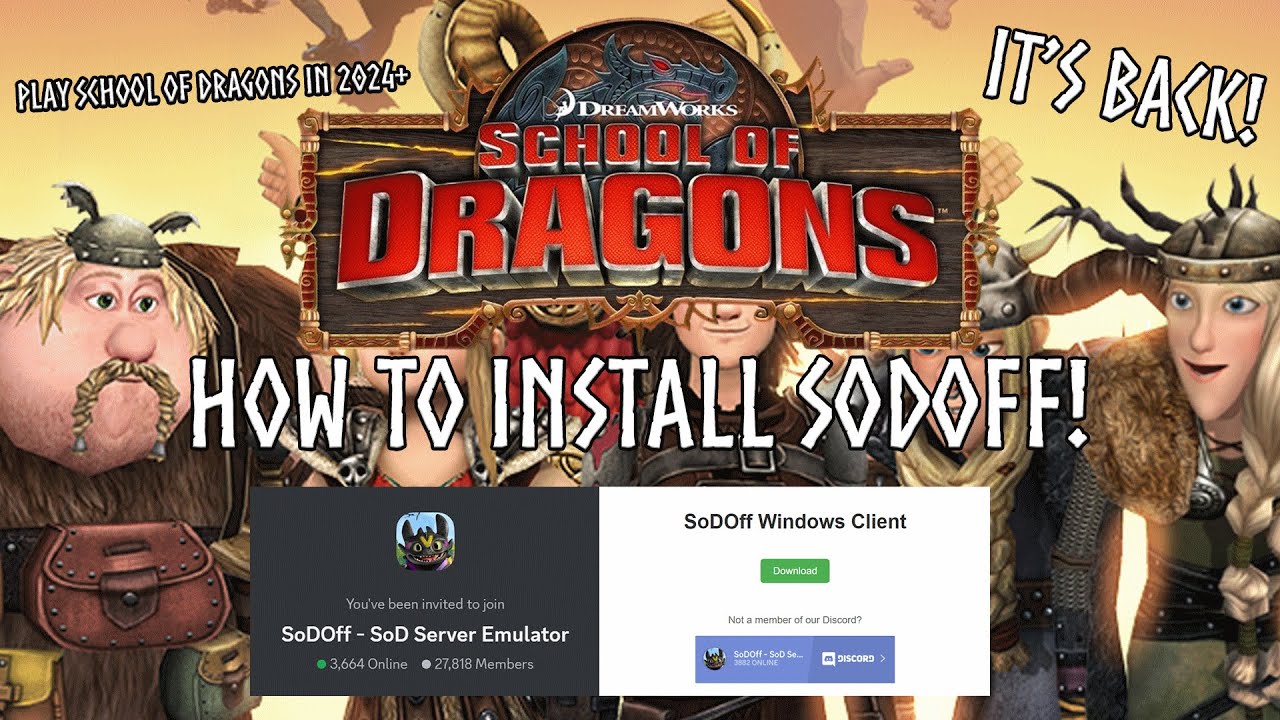 How To Install SoDOff! │ Play School Of Dragons In 2024+ - YouTube