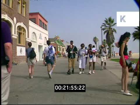 1990s Venice Beach Boardwalk And Street Scenes - YouTube