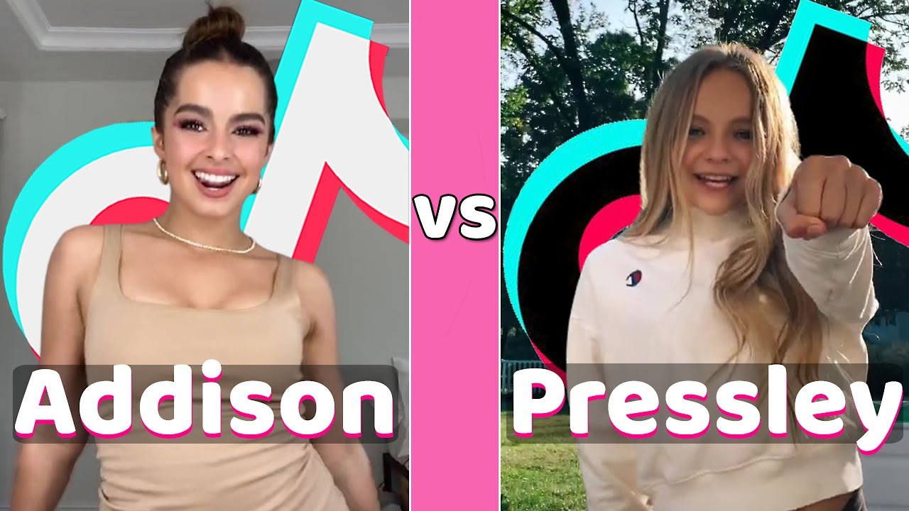 Addison Rae Vs Pressley Hosbach TikTok Dances Compilation 2020 - YouTube