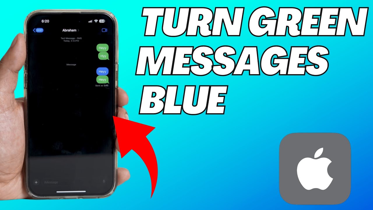 How To Turn Green Messages to Blue On IPhone! (2025) - YouTube