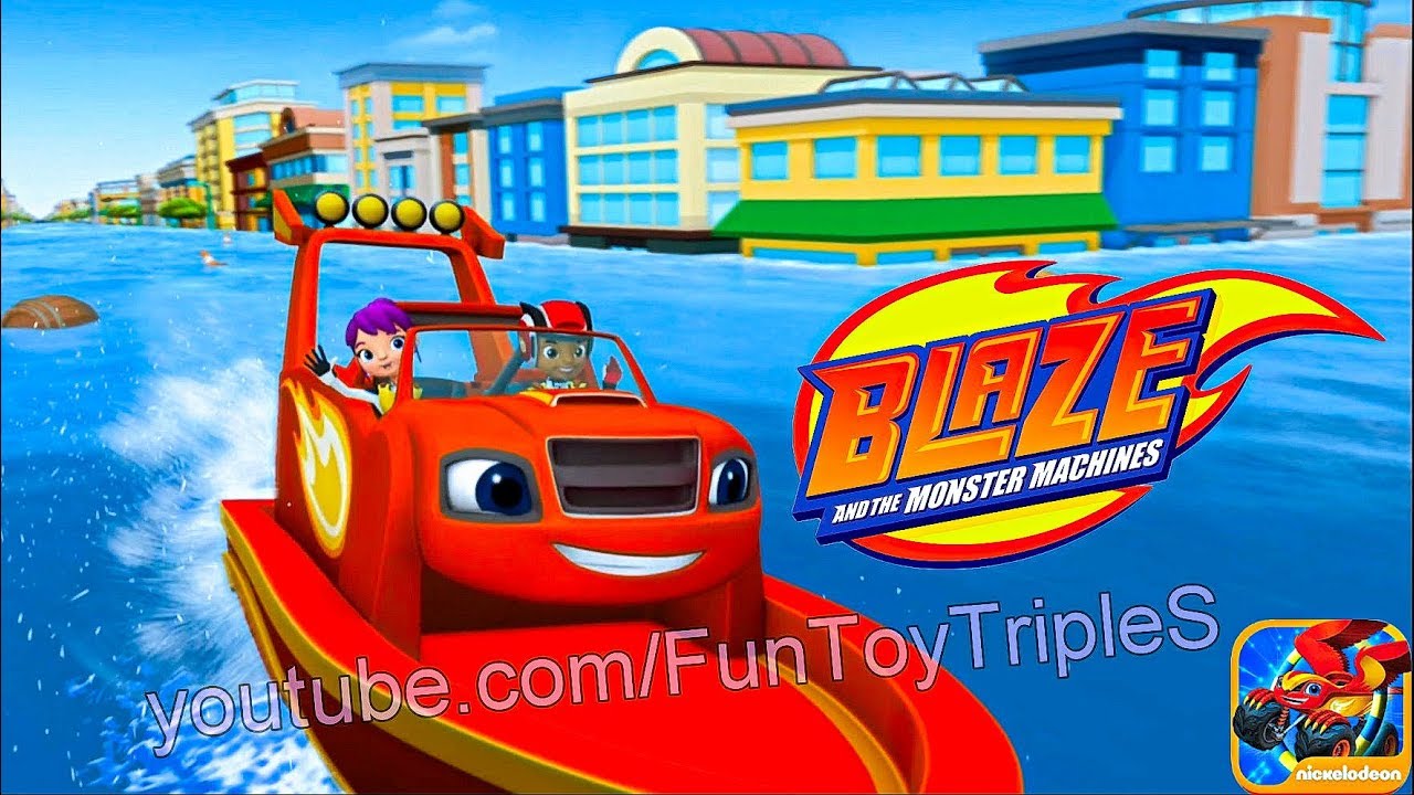 Blaze: Obstacle Course - Speed Boat - Transformation Dash - YouTube