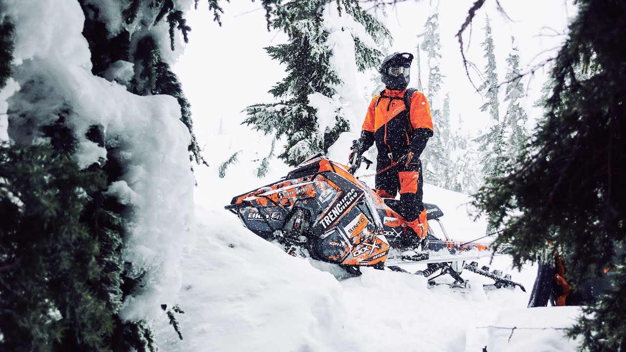 SNOWMOBILE TREE-RIDING AND JUMPS WITH CHRISTIAN GAGNON – WHISTLER - YouTube