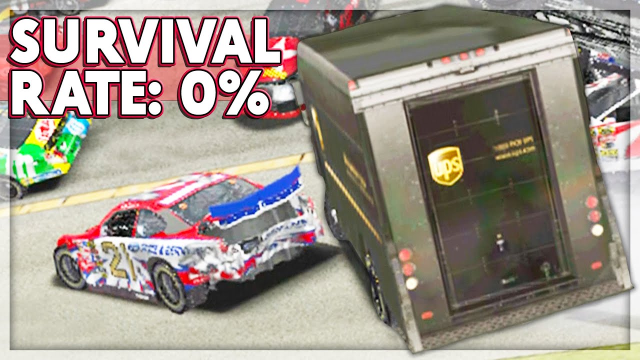 ULTIMATE UPS DESTRUCTION // NASCAR 06 Racing Moments - YouTube