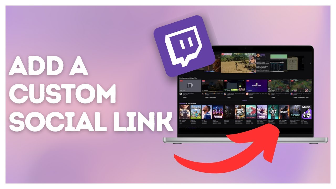 How to add a custom social link to Twitch? - YouTube