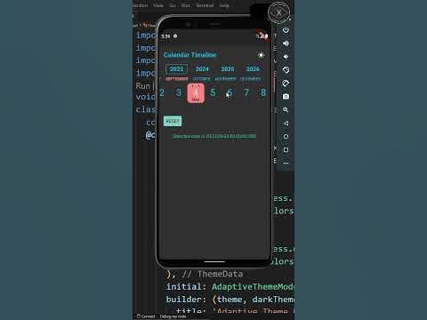 Calendar Event App In Flutter || Calendar Timeline Plugin In Flutter ...