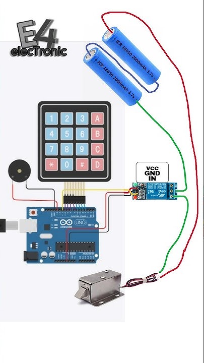 keypad Door lock using solenoid and Arduino #diy#electronic#shortvideo ...
